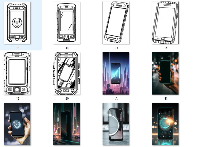 Design a New Futuristic Smart Phone, Resource has many examples Blank ...