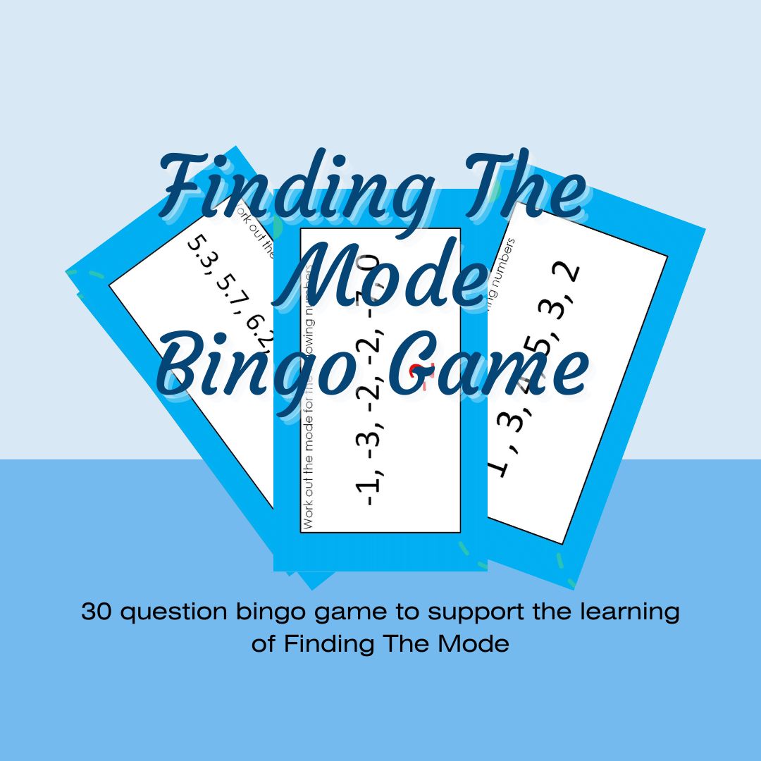 Finding The Mode Maths Bingo Game Activity | Teaching Resources