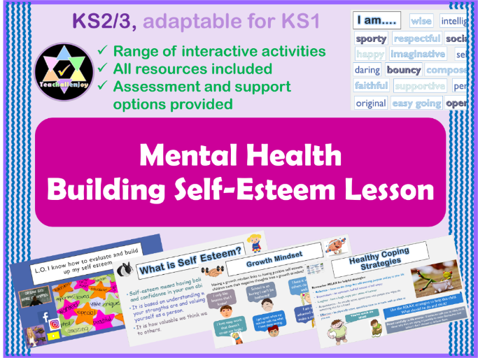 Self Esteem Lesson Pack Teaching Resources