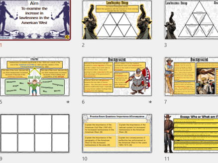GCSE History Edexcel: The American West Unit 2 Bundle (10 lessons ...