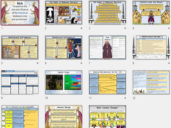 GCSE History Edexcel: Crime & Punishment Unit 1 Bundle (Lessons 1-8 ...