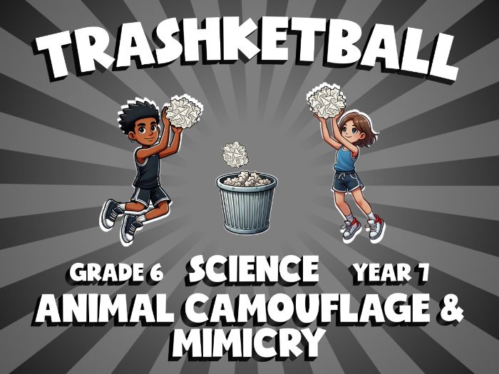 Animal Camouflage & Mimicry TRASHKETBALL Science Game | No-Prep Year 7 ...