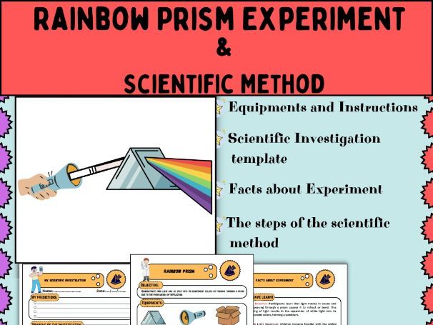 Rainbow Prism Experiment : STEM activities and Scientific Method ...