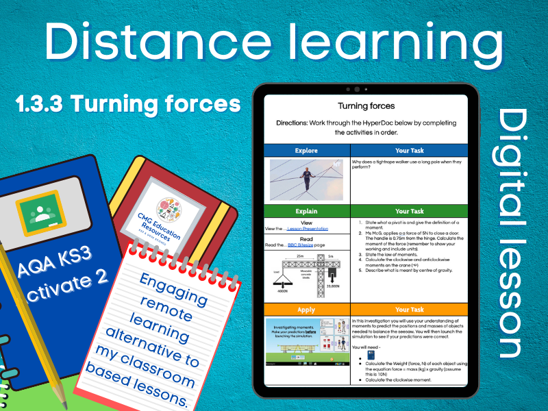 1b- Forces: Distance learning bundle (AQA KS3 Activate 2) | Teaching ...