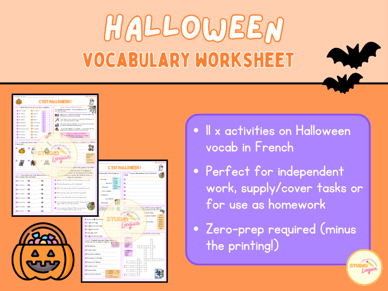 French Worksheets: Primary Language Teaching Resources ǀ Tes