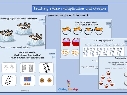 Year 1- multiplication and division teaching slides- white rose style ...