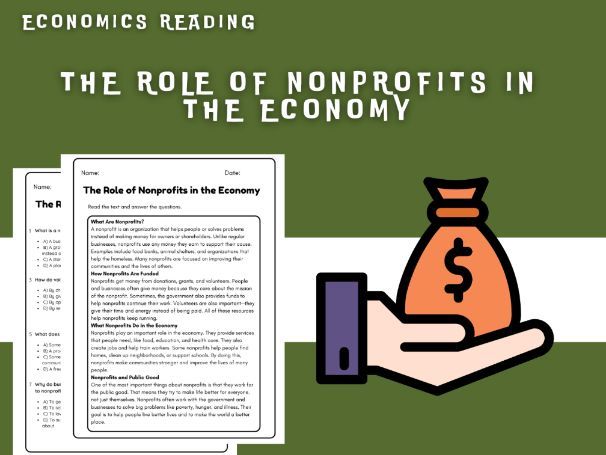 The Role of Nonprofits in the Economy - Economics Reading Worksheet ...