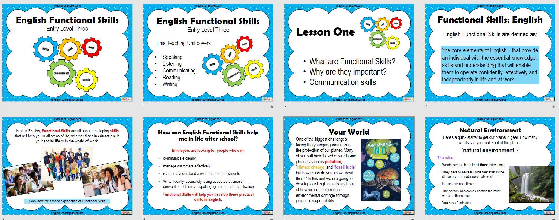 English Functional Skills - Entry Level 3 | Teaching Resources
