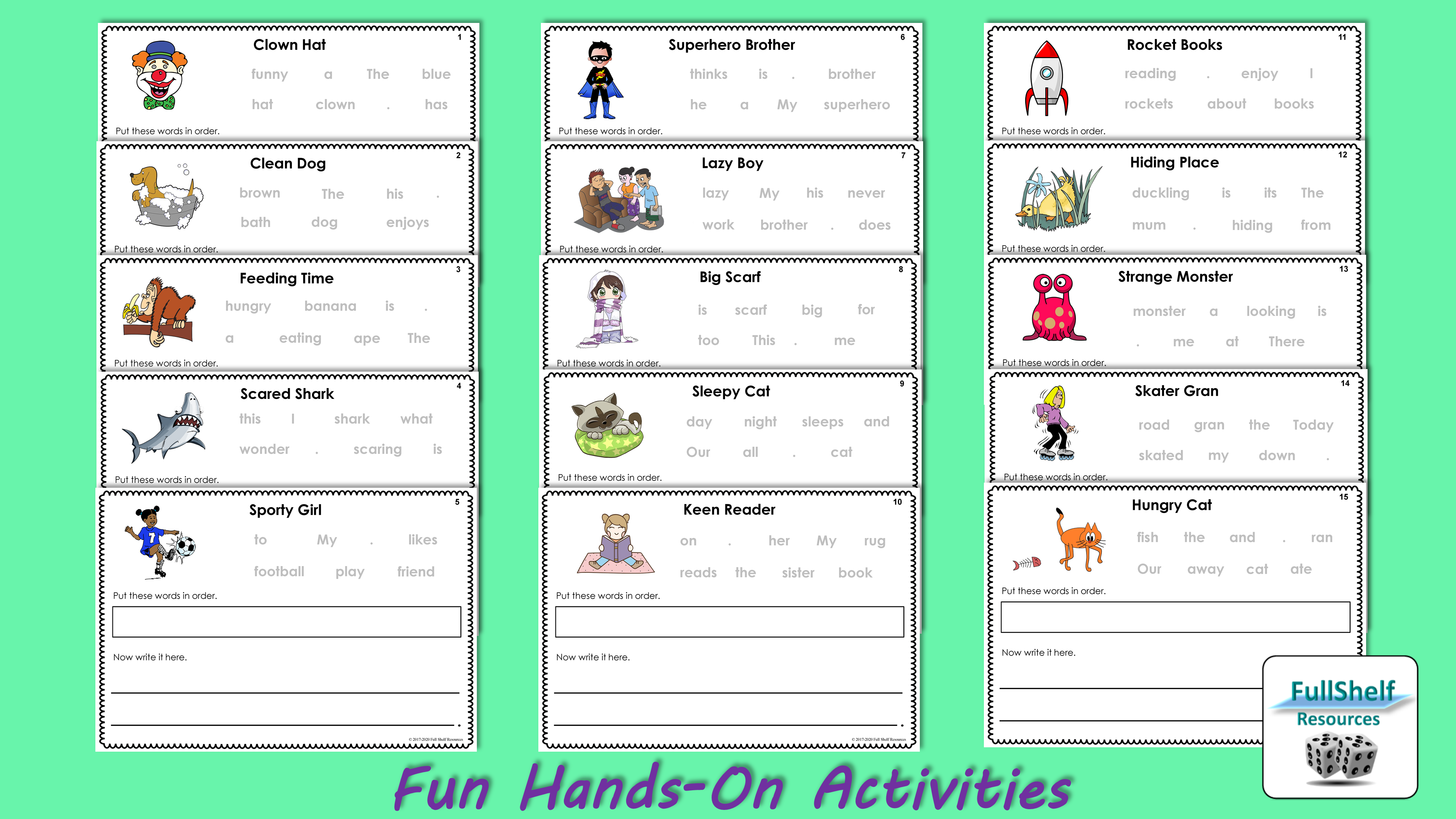 Sentence Building Jumbled KS1 Teaching Resources