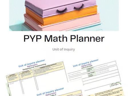 PYP Math Planner - Editable Template | Teaching Resources