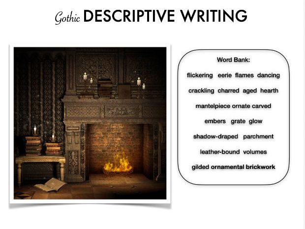 Vocabulary Builder - Gothic Descriptive Writing | Teaching Resources