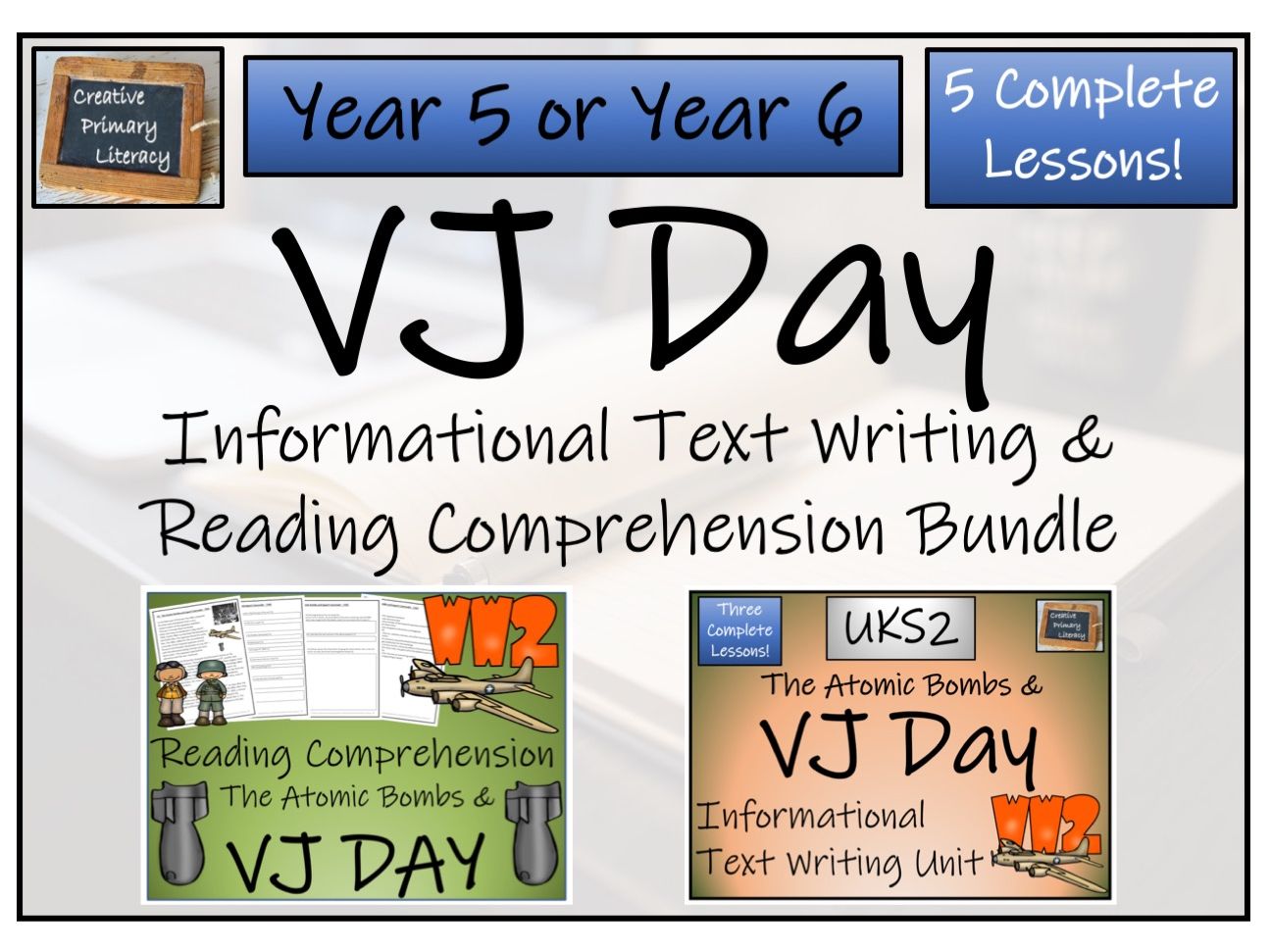 UKS2 History - Atomic Bombs & VJ Day Reading Comprehension ...