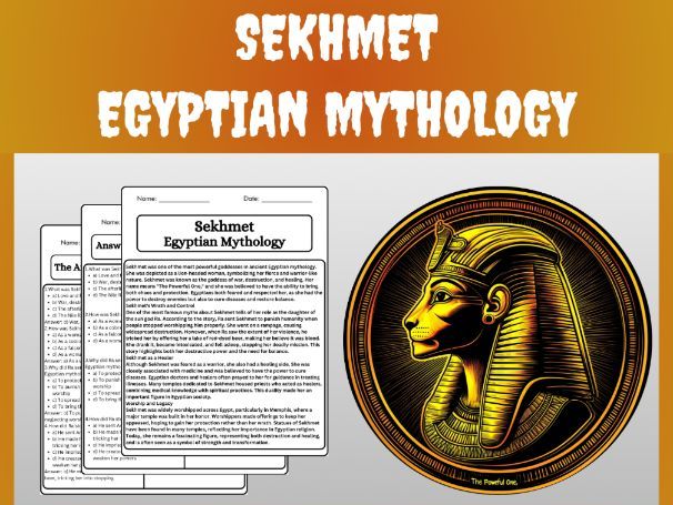 Sekhmet - Egyptian Mythology Reading Comprehension Passages & Questions ...