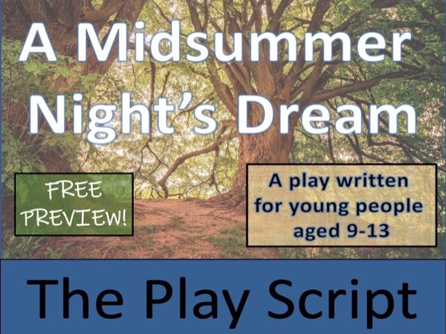 FREE PREVIEW - A Midsummer Night's Dream - Play Script | Teaching Resources