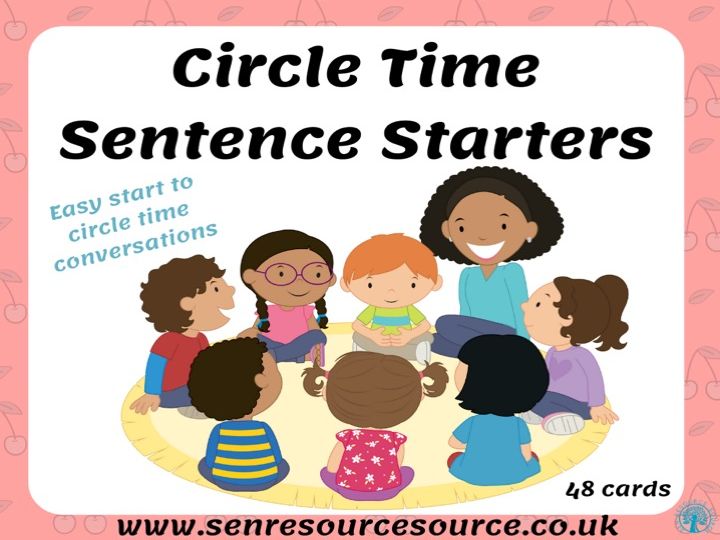 Circle Time Sentence Starter Cards | Teaching Resources