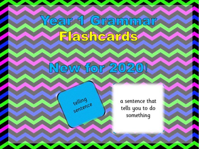 Year 1 Grammar Flashcards | Teaching Resources