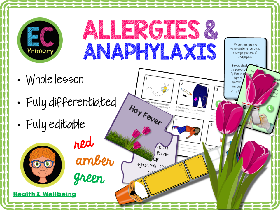 Allergies Anaphylaxis Teaching Resources