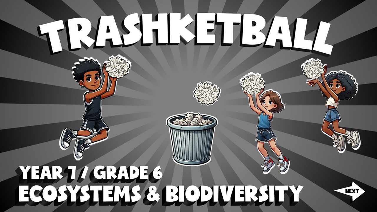 Ecosystems & Biodiversity TRASHKETBALL Science Game | No-Prep Year 7 ...