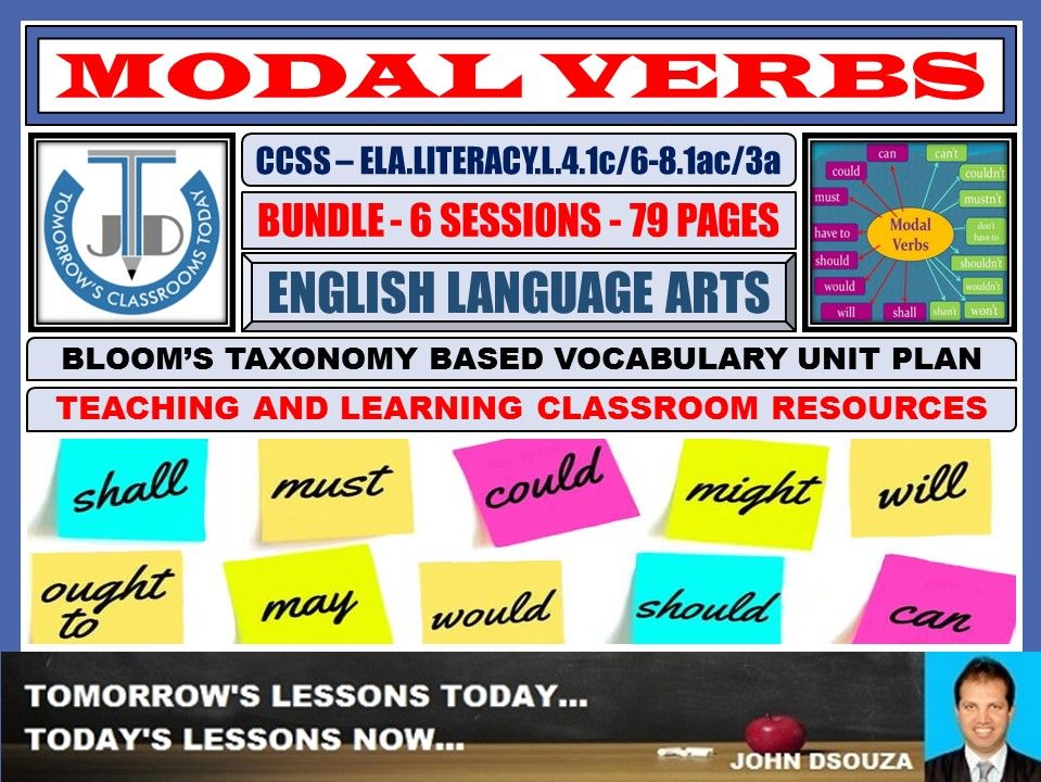 MODAL VERBS: CLASSROOM RESOURCES - BUNDLE | Teaching Resources