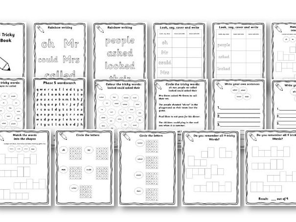 Year 1 / Reception - Phase 5 tricky word activity book | Teaching Resources