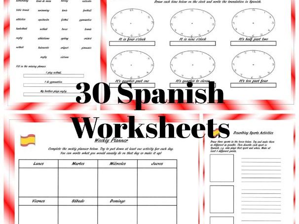 KS3 Spanish Worksheets | Teaching Resources