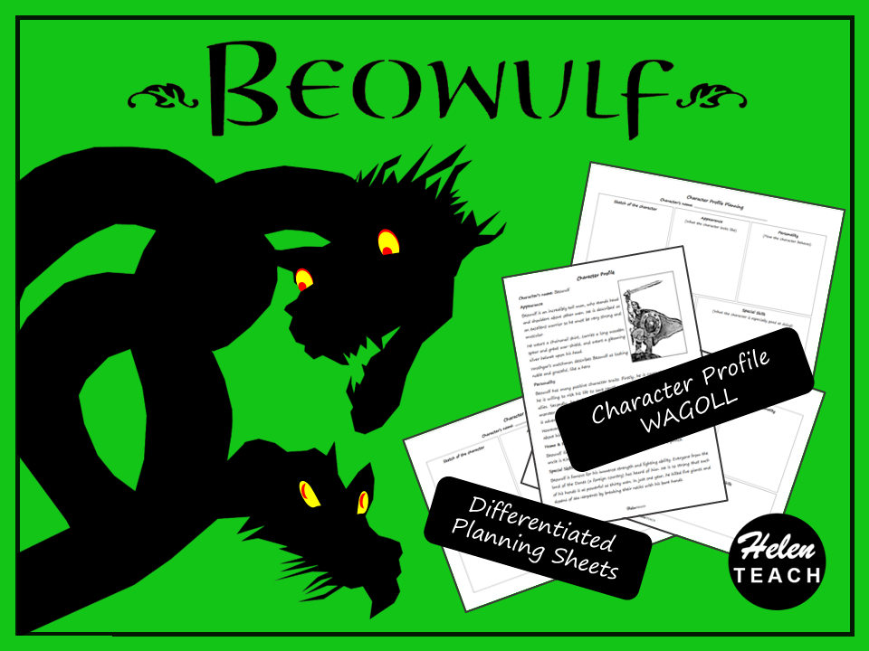 Beowulf Character Profile Model Text Pack | Teaching Resources