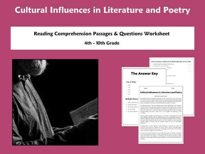 Cultural Influences in Literature and Poetry: Reading Comprehension ...