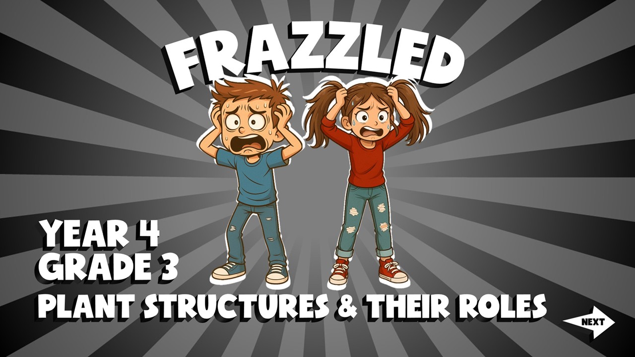 Plant Structures & Their Roles FRAZZLED Science Game | No-Prep Year 4 ...