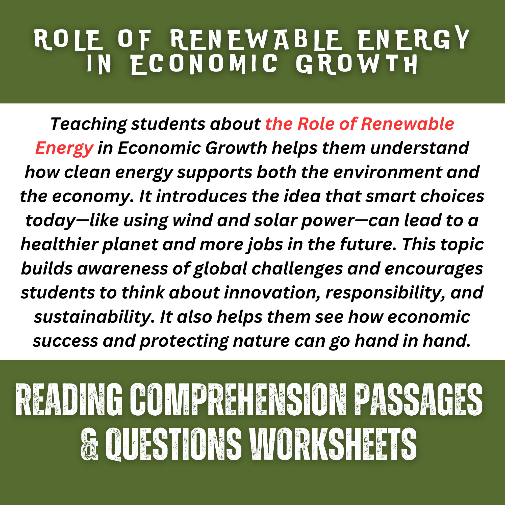 Role of Renewable Energy in Economic Growth - Economics Reading ...