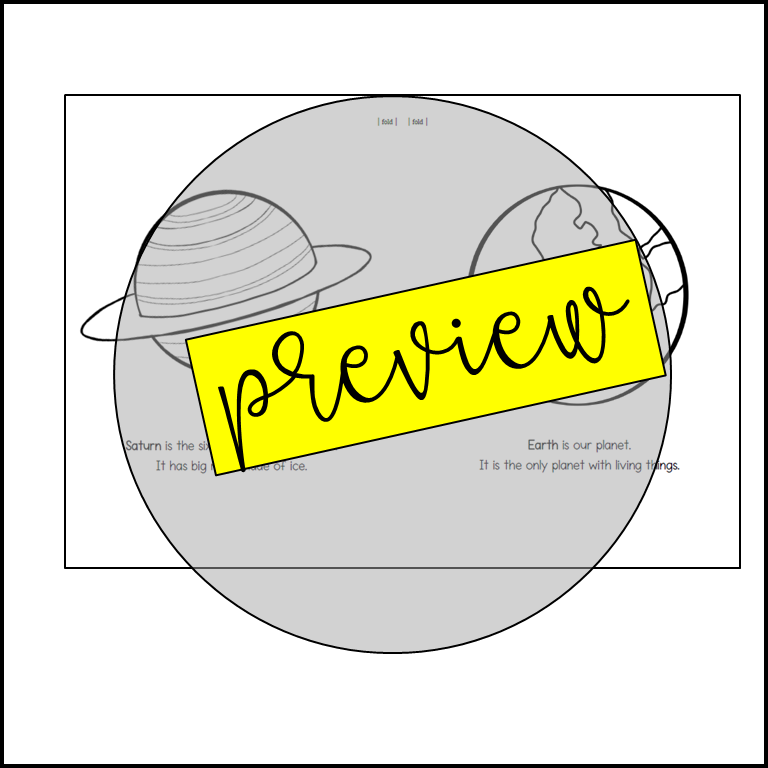 The Planets Mini Book | Solar System Emergent Reader | Key Stage 1 ...