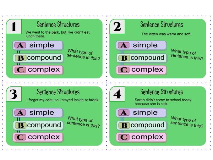 Sentence structure -part 1 | Teaching Resources