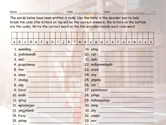 Comparisons-As + As Decoder Box Worksheet | Teaching Resources