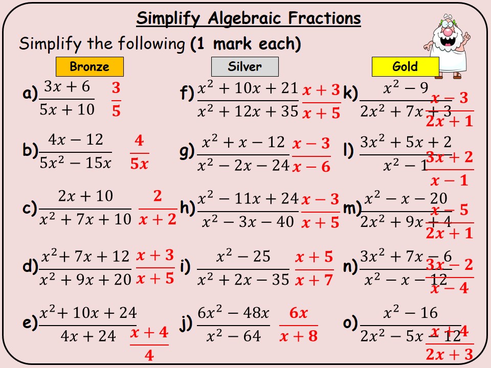 50 Maths Topics Differentiated Powerpoint Questions To Project