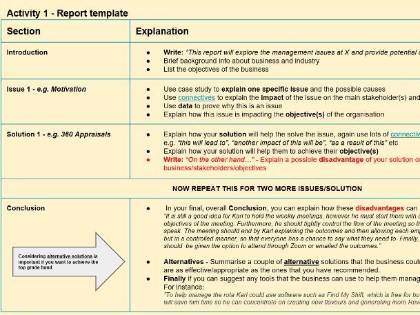 Unit 6 Principles Of Management Structure Template For Report And 