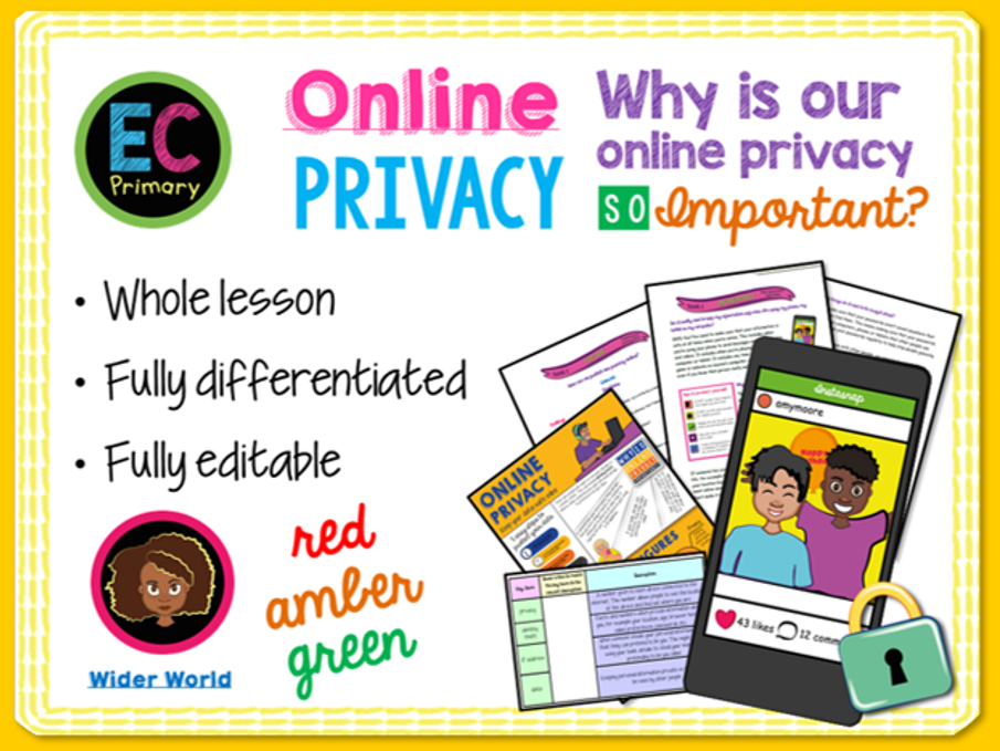 Online Safety - Privacy and Data | Teaching Resources