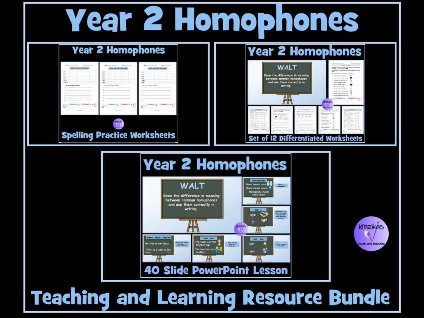 Homophones: Year 2 | Teaching Resources