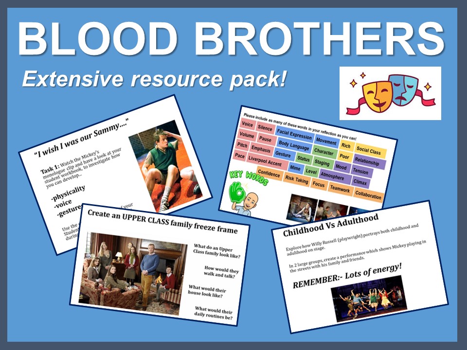 Blood Brothers: Extensive Drama resource pack | Teaching Resources