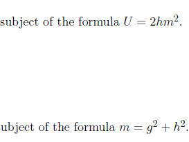 Changing the subject of a formula worksheet (with solutions) | Teaching ...