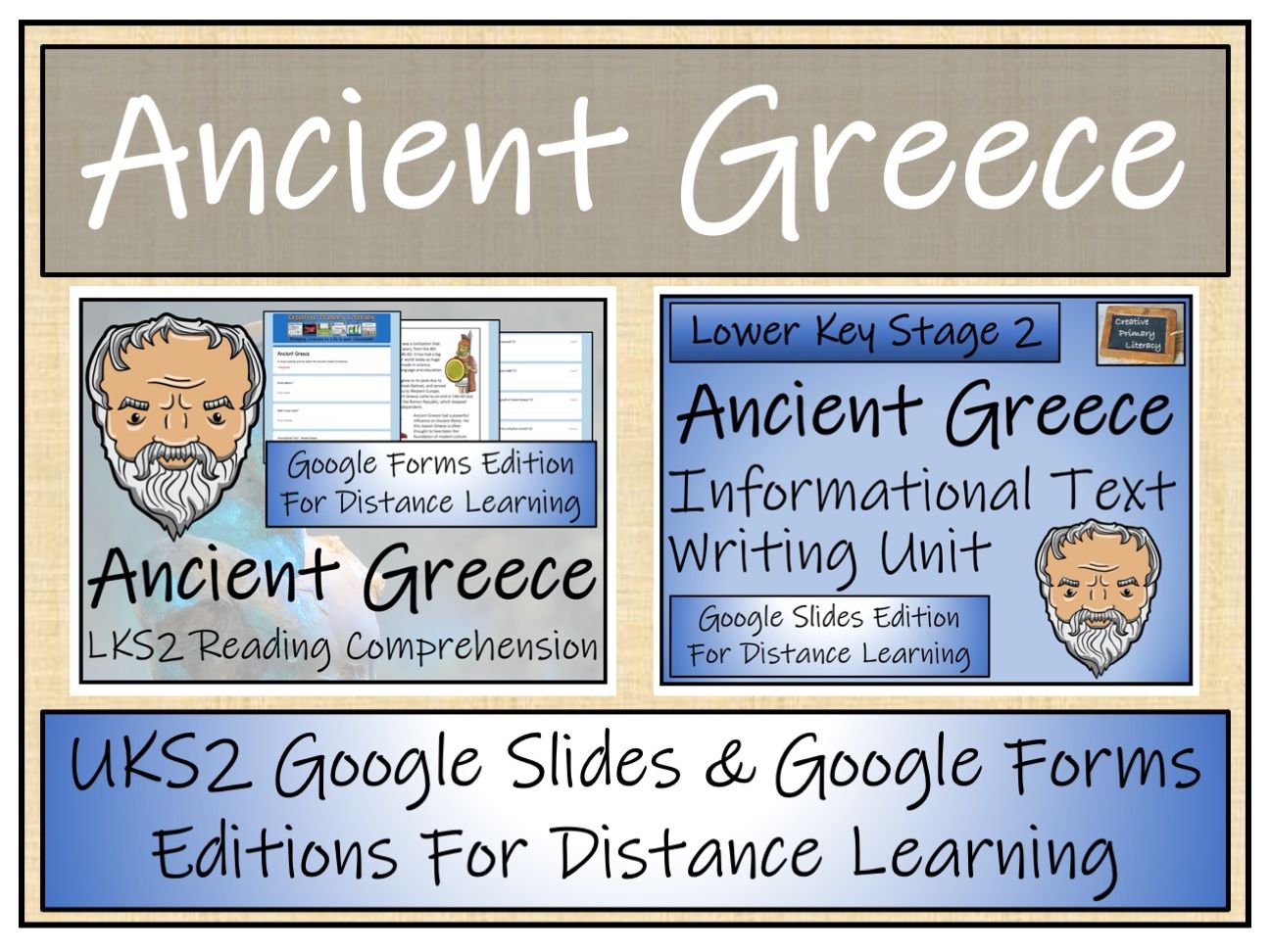 LKS2 Ancient Greece Informational Writing & Reading Comprehension ...