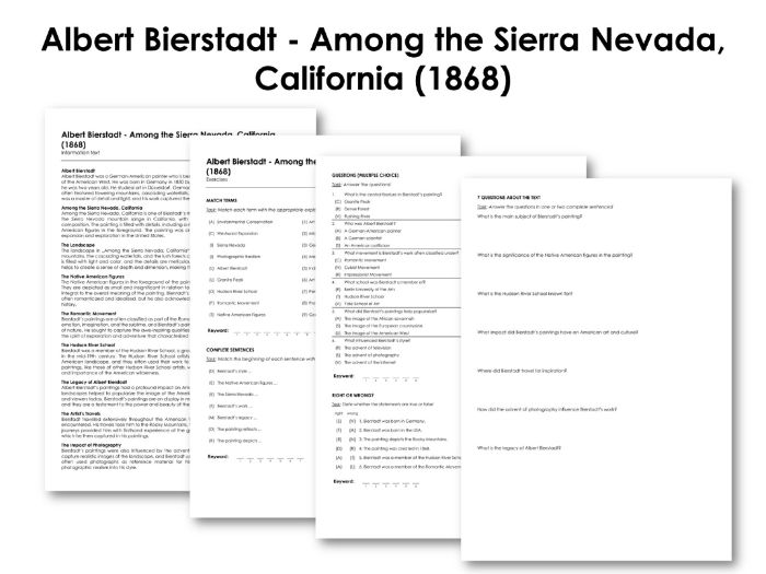 Albert Bierstadt - Among the Sierra Nevada, California (1868 ...