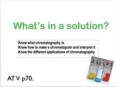 Chromatography powerpoint | Teaching Resources