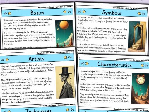 Surrealism & Dreams - Flashcards | Art | Movement | Key Concepts ...