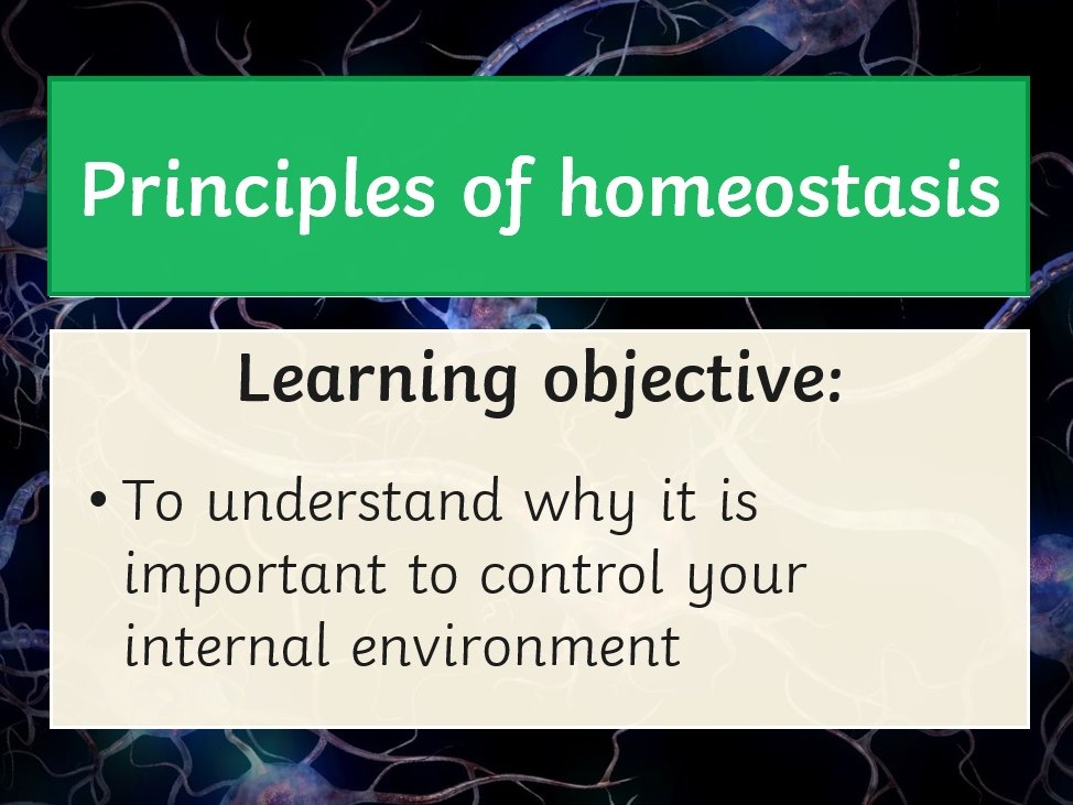 Principles Of Homeostasis Teaching Resources