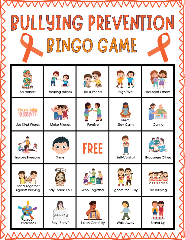 Anti bullying week Bingo, Bullying Prevention Kindness SEL Game ...