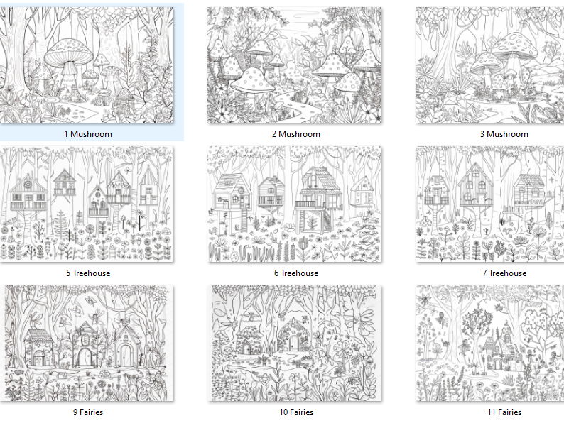 Magical Woodland Places Coloring Pages | Teaching Resources