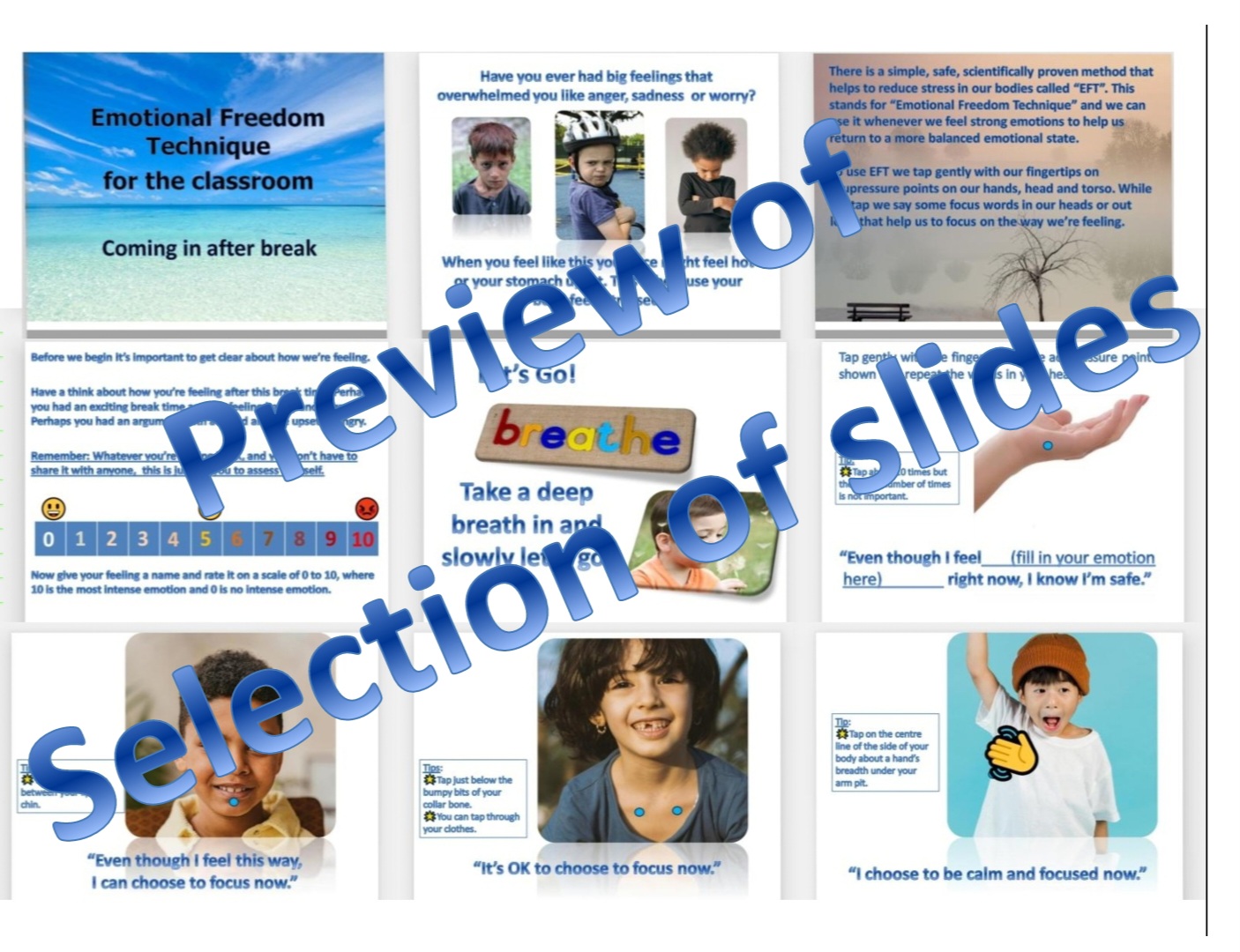 KS2 EFT Focusing activity for after break time | Teaching Resources