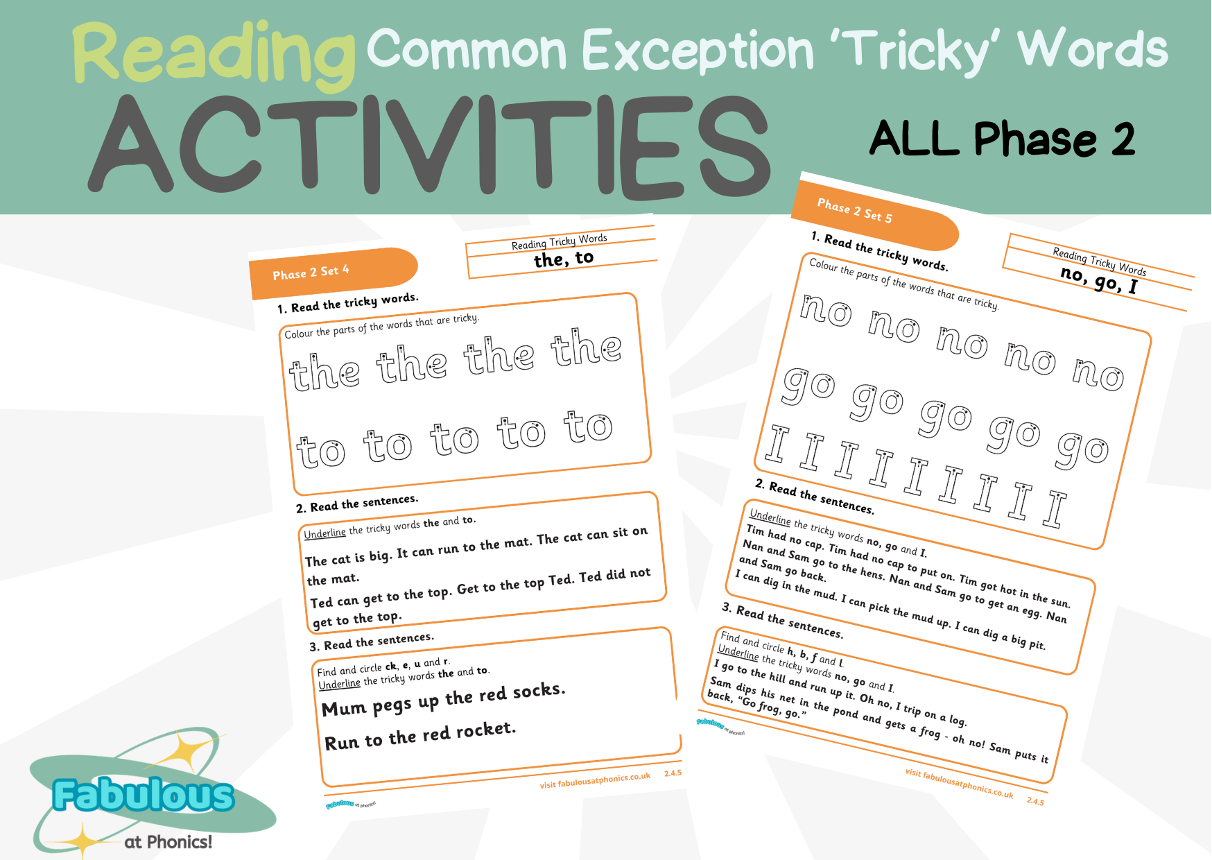 Phase 2 Phonics Common Exception Words | 2xVIDEO LESSONS | Flashcards ...