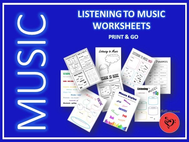 Listening to Music Worksheets | Teaching Resources