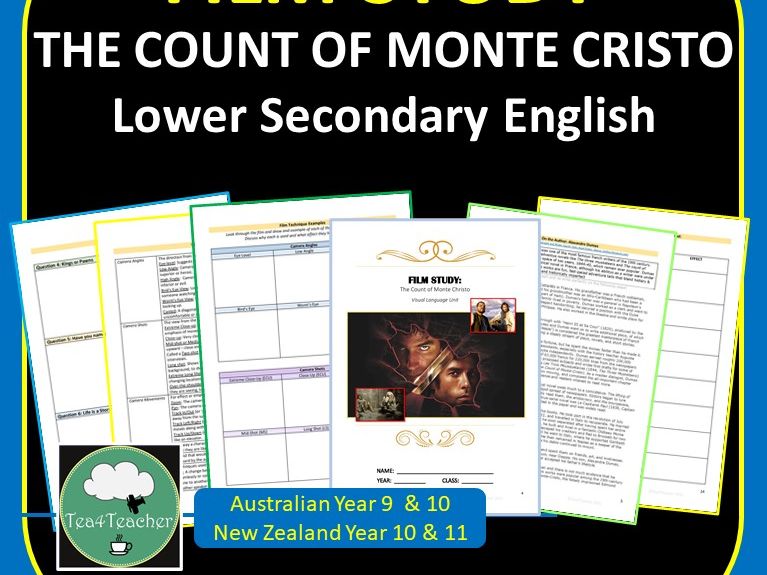 FILM STUDY The Count of Monte Cristo SECONDARY ENGLISH Film Analysis | Teaching Resources