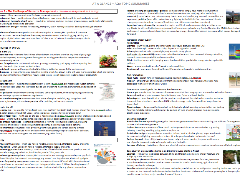 GCSE geography revision resources | Tes